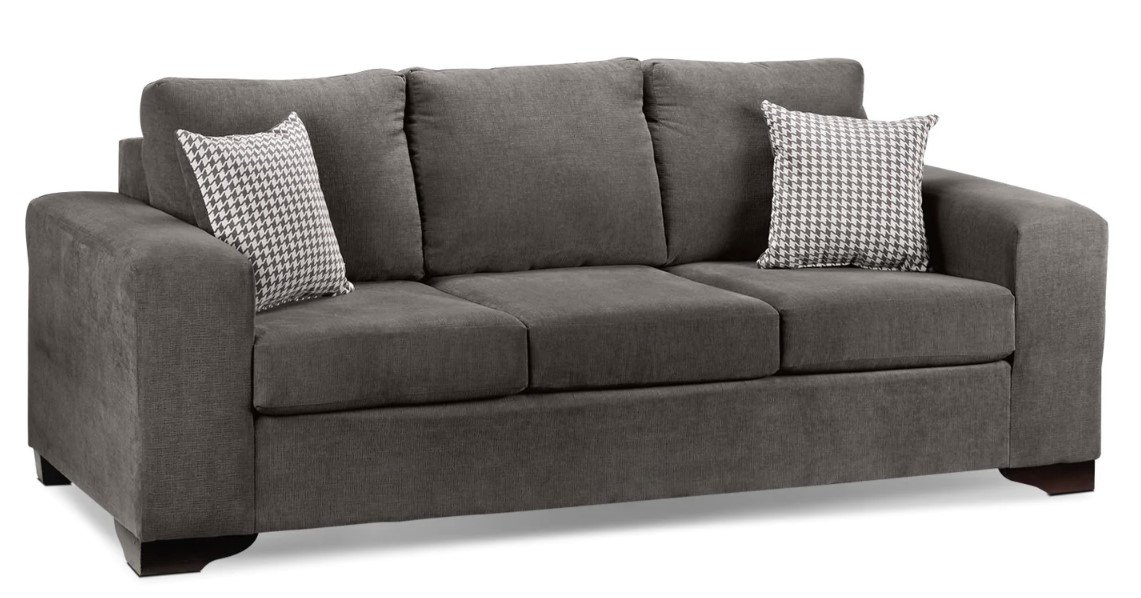 Leons grey couch store